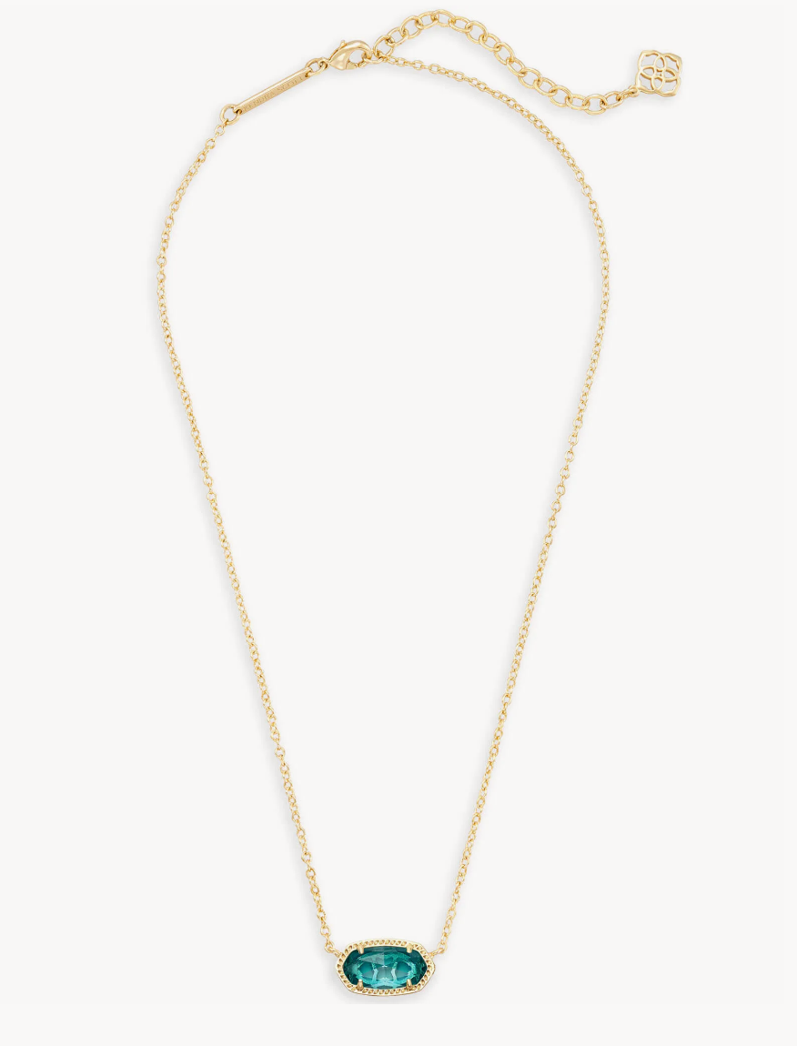 Elisa Pendant Necklace in London Blue | December – Daisy Village